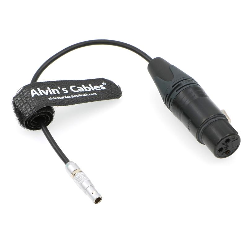 Alvin's Cables Z CAM E2 カメラ 用の XLR 3 pin メス to 00 5 pin オス 直角 ケーブル