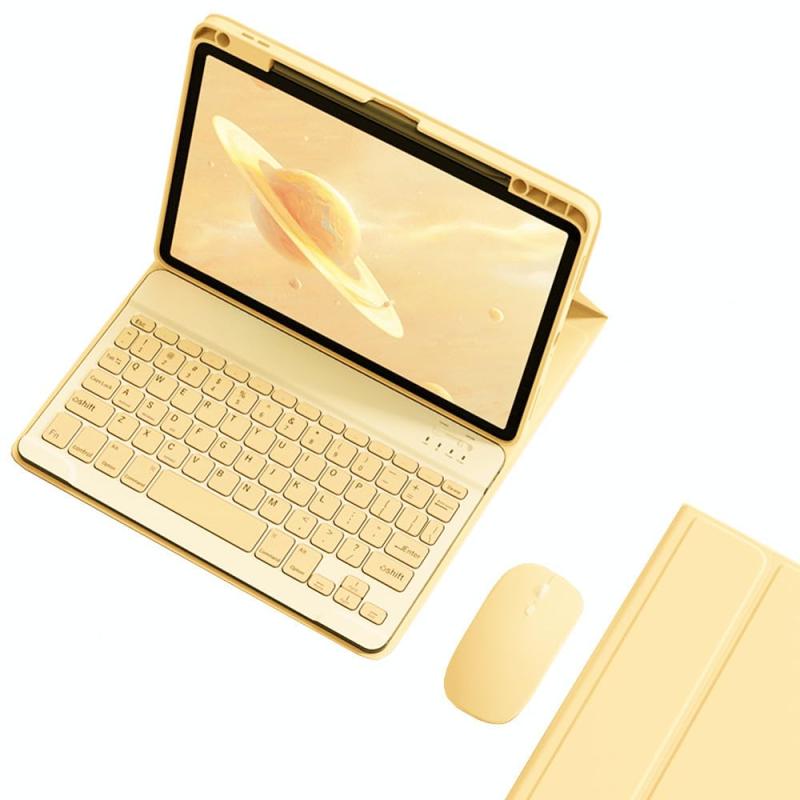 2022 iPad 10 キーボードケース マウス付き 上側ペンシル収納 iPad 第10世代 2022 キーボード カバー ワイヤレス マグネット分離式 配色 カラーキーボード 学生 ビジネス 女性 人気対応機種： 2022年 iPad ...