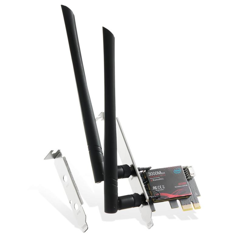 Binardat WiFiカード PCIe WiFiネットワークアダプター デュアルバンド 2.4GHz/5GHz OFDMA &amp; MU-MIMO、Windows 10/11用