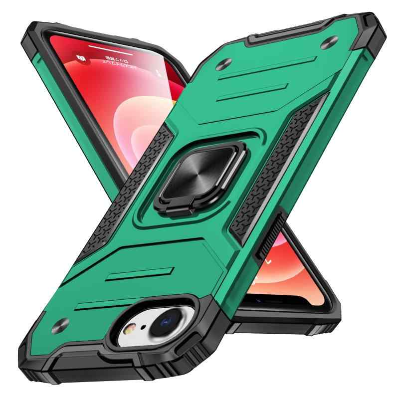 WACJOSD ケース 対応 iPhone SE 第3世代 第2世代 8/7 用の ケース リング 耐衝撃 衝撃吸収 米軍MIL規格取得 SE3/SE2/8/7 用カバー TPU+PC リングつきレンズ保護 指紋防止 車載ホルダー対応 薄型...
