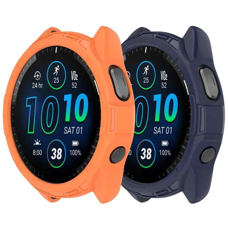 ［RuenTech］対応GARMIN Forerunner 965ケース 保護ケース Garmin Forerunner 965用カバー 6色可選 ソフトシリコン製 プロテクターカバー 耐衝撃 軽量 取り付け簡単【対応機種】：GARMIN ...
