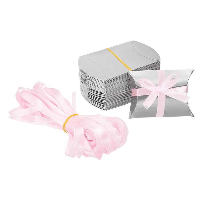 PATIKIL Small Gift Boxes, Pillow Boxes Candy Thank You Treat for Party Favor Pen Birthday Gift Jewelry