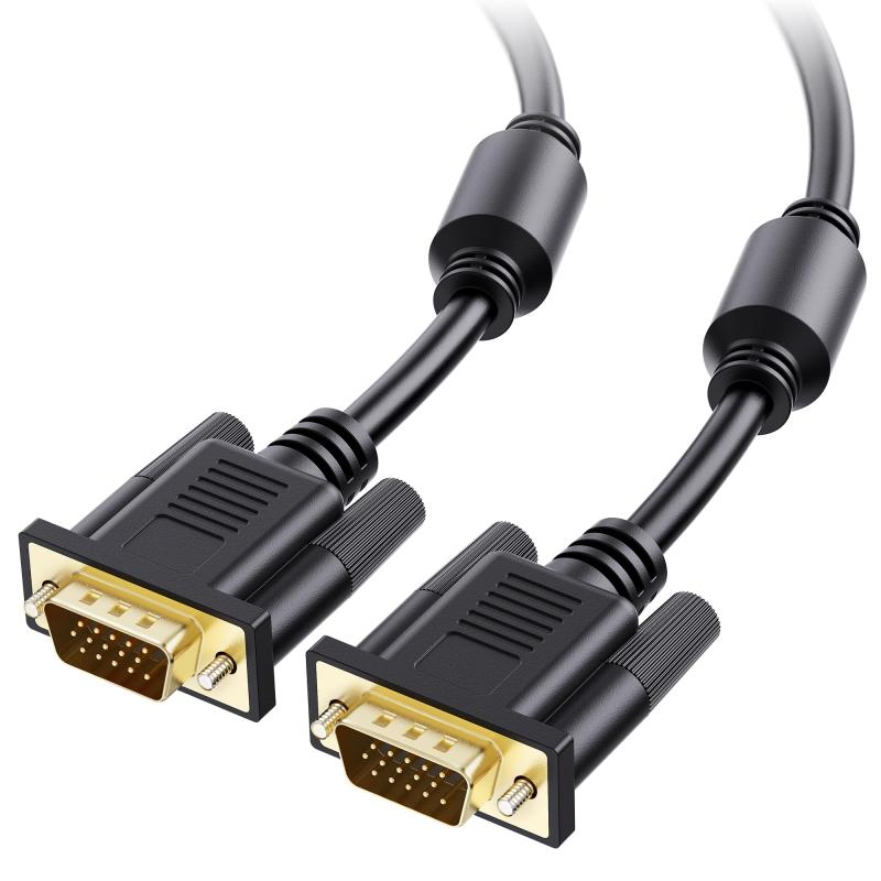 Cable Matters VGA Cable with Ferrites, VGA Cord for Computer Monitor, Monitor Cable Male to Male