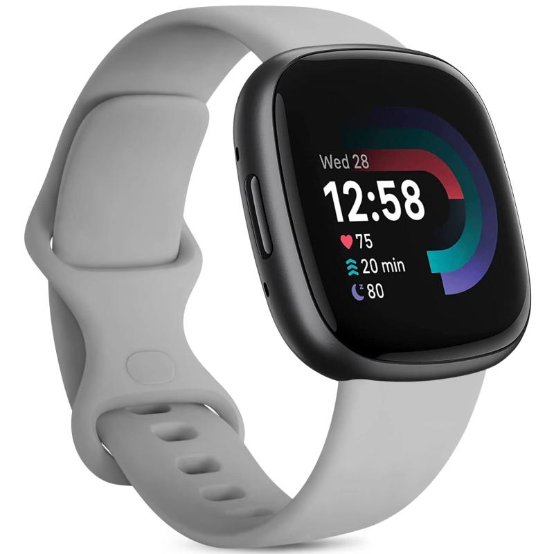 for Fitbit Versa4 / Versa3 / Sense2 / Sense バンド 交換ベルト 交換用バンド 柔らかい シリコンバンド スポーツバンド 調節可能【対応機種】Fitbit Versa4 / Versa3 / Sen...
