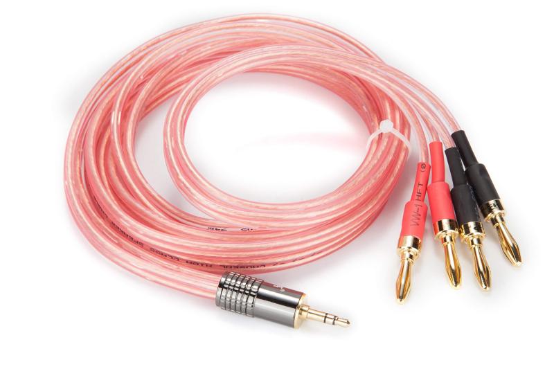 【3.5mm⇔バナナプラグ】在りそうで無かった奇天烈スピーカーケーブル【WYVERN AUDIO】極めて珍妙な3.5ステレオミニ⇔バナナプラグ スピーカーケーブル信号増幅機能は備えておりません。ボータブルヘッドフォンアンプ、PCの場合はDA...