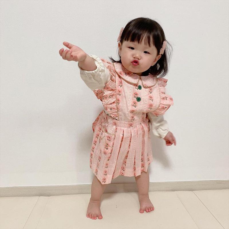 ・カテゴリ: 子供用ワンピース・スタイル: 欧米風、キャミソールワンピース、ベストワンピース・主な素材: 綿80%・裏地素材: 綿90%・対象性別: ガールズ・対象年齢: 中小童（3〜8歳、100〜140cm）・柄: ストライプ、格子、花柄...