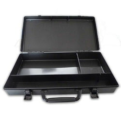 野外への携帯にも便利！ホルベイン アタッシュ大長BOX (ブラック)　 サイズ:W390×D225×H72mm ※在庫状況により、取り寄せのため発送までに2〜5日程度お時間を頂く場合がございますのでご了承ください。