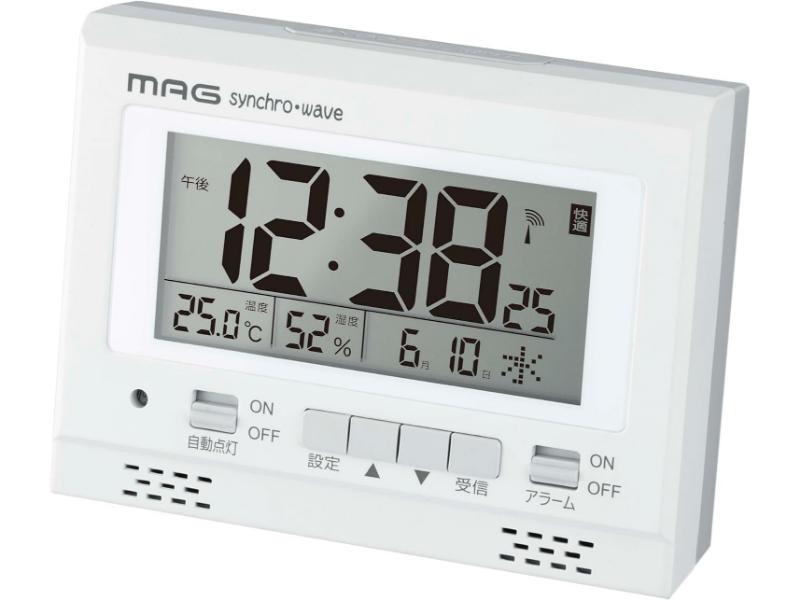 ●暗くなると自動でライトが点灯する「自動点灯機能」が特長の目覚まし時計 ●正しい時刻に自動修正してくれる電波時計。温度や湿度、環境目安など便利な表示機能付き 型番：T-780 色コード：WH-Z JAN：4952324 178018 サイズ...