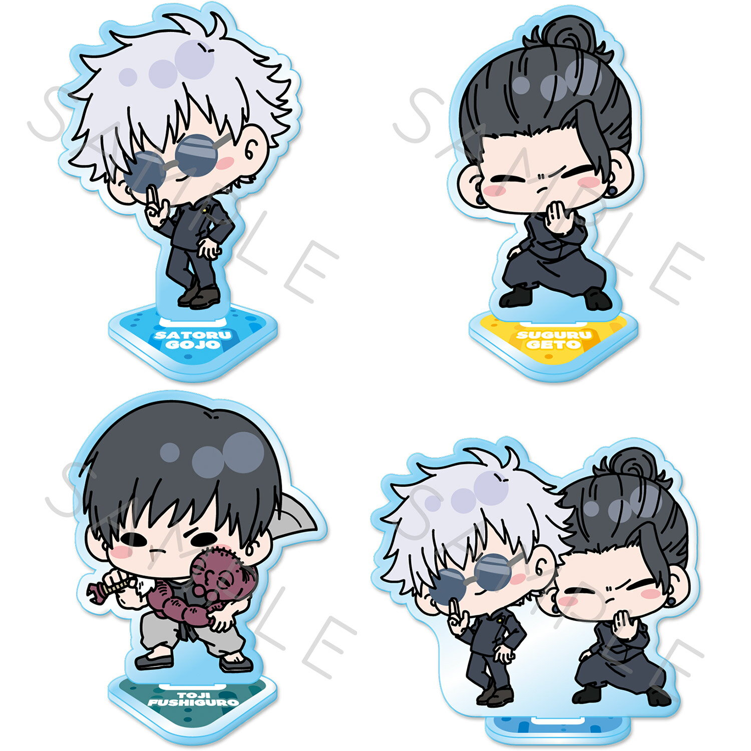 商品詳細発売日2025年2月下旬商品説明『呪術廻戦』 -懐玉・玉折- 第4弾より、アクリルスタンドの登場です。VA(五条悟) VB(夏油傑) VC(伏黒甚爾) VD(五条・夏油) が台座付きで立てて飾って楽しめるアクリルスタンドです。フルカ...