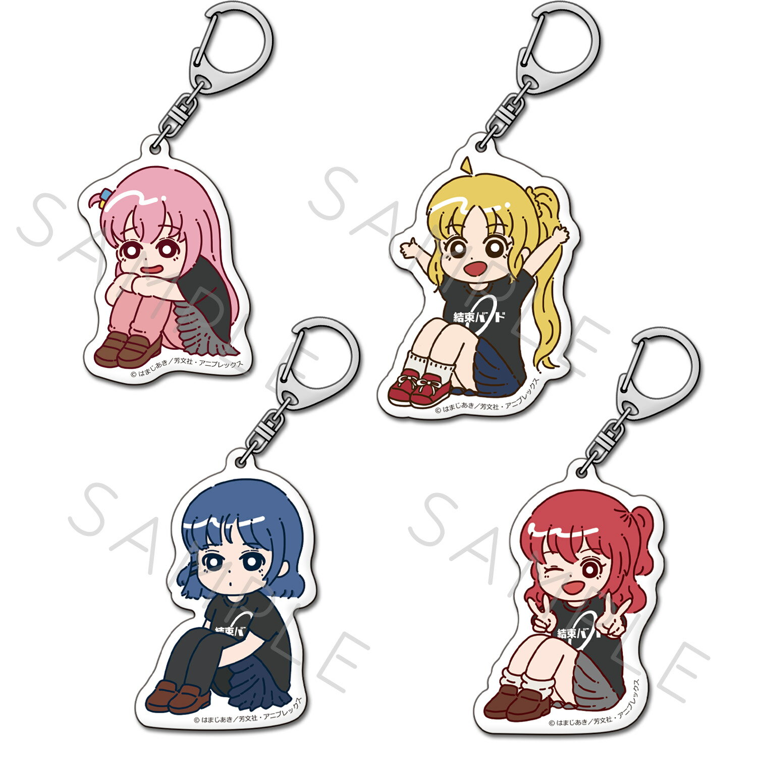 商品詳細発売日2023年3月中旬商品説明『ぼっち・ざ・ろっく！』より、アクリルキーホルダーの登場です。A(後藤ひとり) B(伊地知虹夏) C(山田リョウ) D(喜多郁代) がオシャレにデザインされたアクリルキーホルダーです。ワンポイントとし...