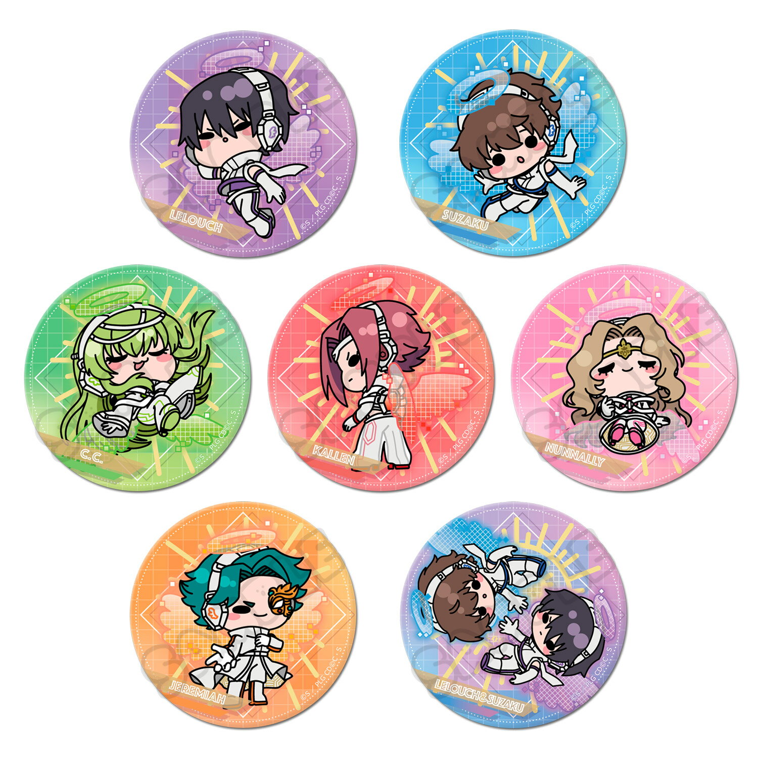 商品詳細発売日2025年9月上旬商品説明『コードギアス 反逆のルルーシュ』第3弾より、3WAY缶バッジの登場です。M-SA(ルルーシュ) M-SB(スザク) M-SC(C.C.) M-SD(カレン) M-SE(ナナリー) M-SF(ジェレミ...