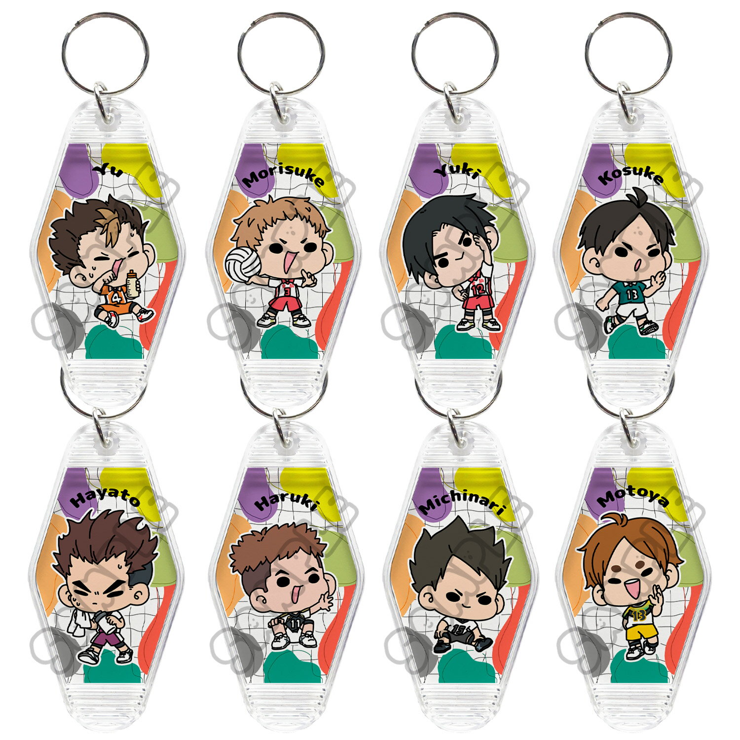 商品詳細発売日2025年4月中旬商品説明「ハイキュー!!」みんなmochocho化大作戦！第4弾より、ルームキーホルダーの登場です。西谷 夕 夜久衛輔 芝山優生 作並浩輔 山形隼人 小見春樹 赤木路成 古森元也 をオシャレにデザインしました...