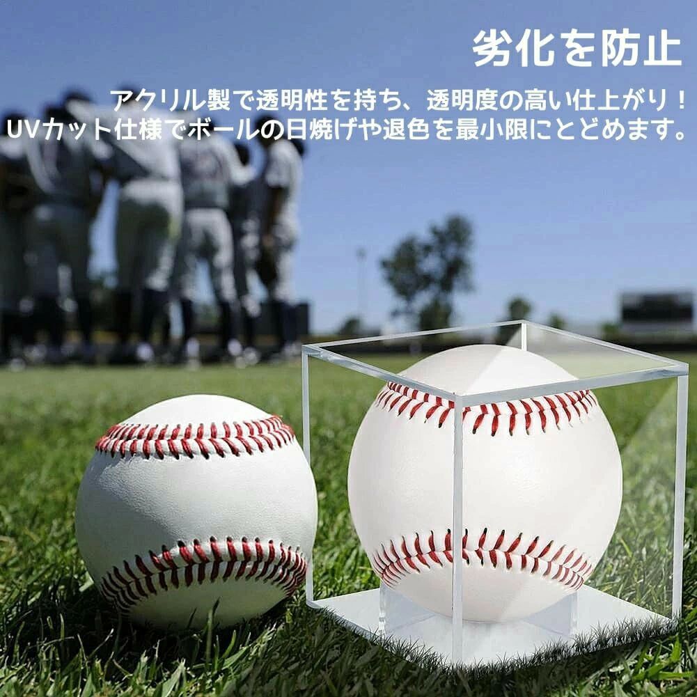 【商品コード】：y813264【カラー】透明1個、透明2個、透明3個材質：アクリル原産国 : 中国【この商品について】UVプロテクト仕様のベースボール保存用ケースです。アクリル製で透明性を持ち、透明度の高い仕上がります。固定台がついた、使い...