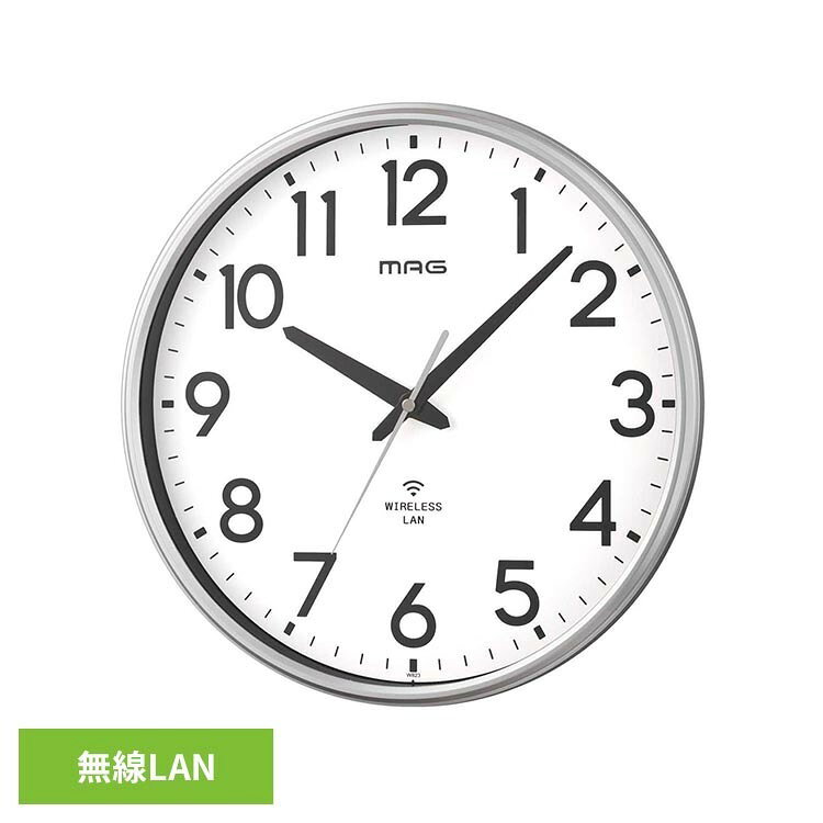 無線LAN（Wi-Fi）でネットと接続し時刻を同期できる掛時計。室内のネット環境（Wi-Fi）を利用して正しい時刻を同期。アプリなしで簡単接続。接続先タイムサーバーの変更可能。●商品サイズ（cm）幅約32.7×奥行約5.3×高さ約32.7●...