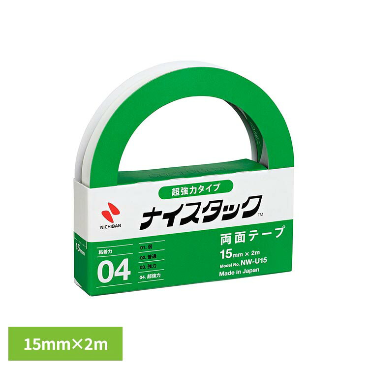 ネームプレートの固定に。アクセサリーや小物の貼りつけに。ユニークな馬蹄形で知られるナイスタック（TM）は1966年に紙製ホルダーとカッターを兼ね備えた両面粘着テープとして発売。フック・ハンガーの取り付けに。超強力タイプ。特殊な発砲アクリルフ...
