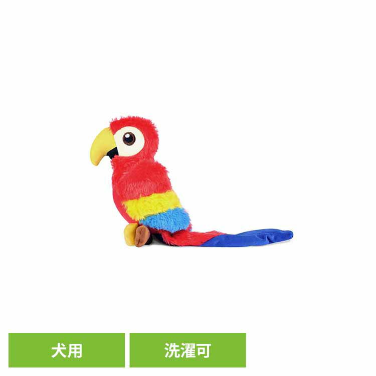 子供用品と同等の品質：ダブルステッチで丈夫な作り＆肌触りがよく、ワンちゃんの興味を惹きつける音も鳴るおもちゃ目にも鮮やかな鳥たちが大集合！　P.L.A.Y.（プレイ）の大人気プラッシュトイに鳥の仲間たち「Fetching Flock（フェッ...