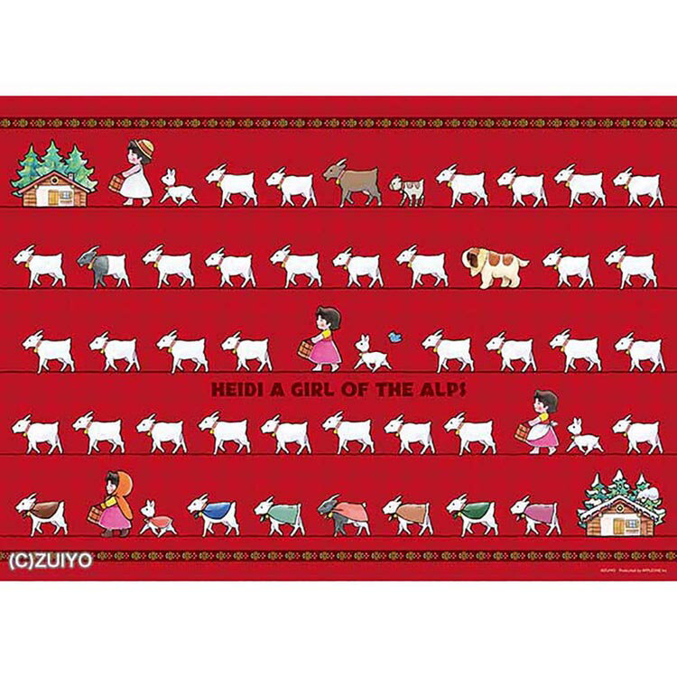 「アルプスの少女ハイジ」のかわいいキャラクターたち●商品サイズ（cm）幅約29×奥行約22×高さ約5●商品重量約0.51kg●材質500ピース（検索用：アルプスの少女ハイジ キャラクター 500ピース ジグソーパズル 49592950032...