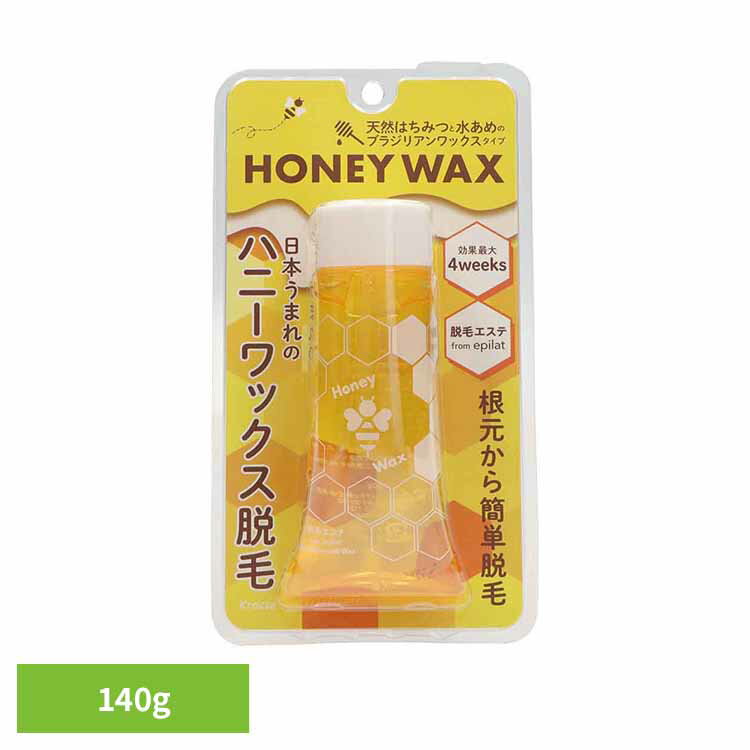天然はちみつと水あめでできた自然派脱毛ワックス。塗る→貼る→はがすの簡単3ステップ脱毛。※リニューアルに伴い、パッケージ・内容等予告なく変更する場合がございます。予めご了承ください。●内容量140g●商品サイズ（cm）幅約11.1×奥行約6...