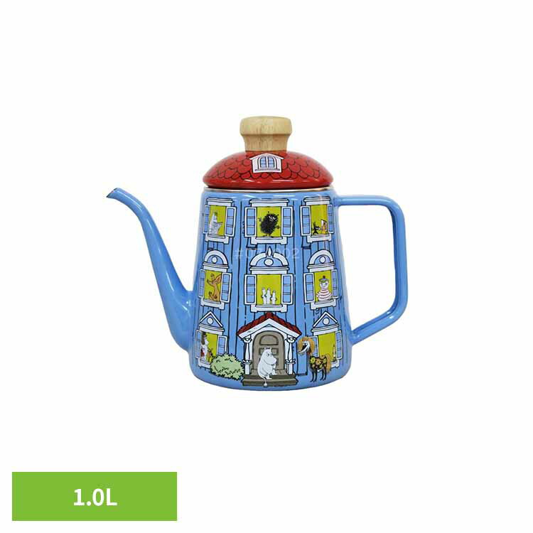 おなじみのあの家に、ムーミンの仲間たちが大集合。自由気ままなムーミンたちの暮らしぶり。玄関側でもテラス側でも誰かしらが活動中です。金気を出さないので、コーヒーやお茶を淹れたりするのに最適です。本体の内側は耐熱水性釉薬仕上げという、耐久性の高...