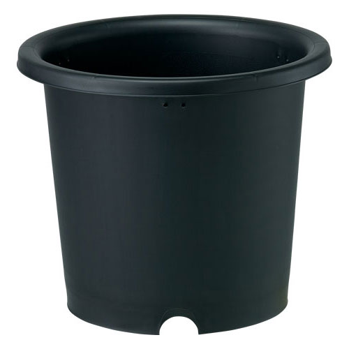 排水性・通気性が抜群 マルチに使える植木鉢　塊根植物やユーフォルビア・アガベなどに菊鉢4号（直径13.3cm）ブラック 5個セット待望の4号が登場！軽くて使いやすく、排水性・通気性が抜群の菊鉢です。底穴が底全体に設けられており、根腐れを防ぎ...