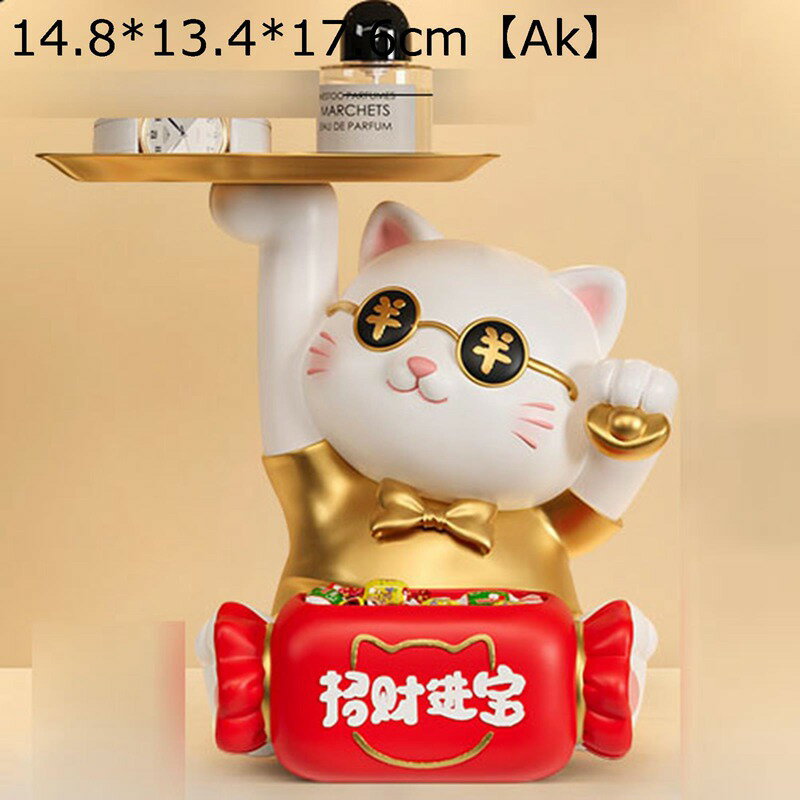 　　　 ◆◇◆人気の秘密◆◇◆ 【招き猫収納】やジュエリー置き、キャンディー皿など多用途に活用可、日常の小物整理に欠かせない機能性を備える 【スペースを節約する】雑貨収納トレイとして、携帯電話、鍵、メガネ、リモコンなど小物を収納できるだけで...