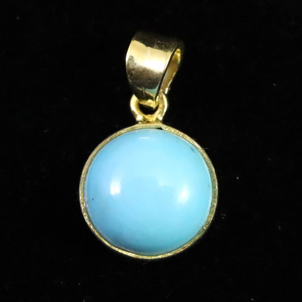 商品説明 商品名 アリゾナ キングマン鉱山産ターコイズ 9mmラウンド ペンダント 1.9g　(ID:98151) サイズ(mm) 9 X 9(18) X 5 重量 1.9g 産地 米国アリゾナ州キングマン鉱山産 金属部分の材質 シルバー＋...