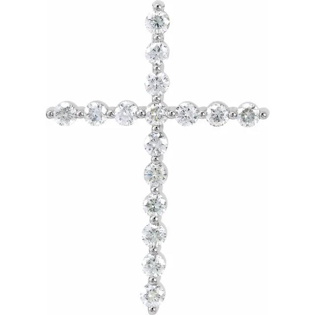 商品説明 商品名 天然ダイヤモンド　29.3mm クロス　ペンダントトップ　0.625ct　ホワイトゴールド　　(ID:90680) ジュエリーのサイズ 20.9 mm X 29.3 mm X 4 mm / 材質:14Kホワイトゴールド ル...