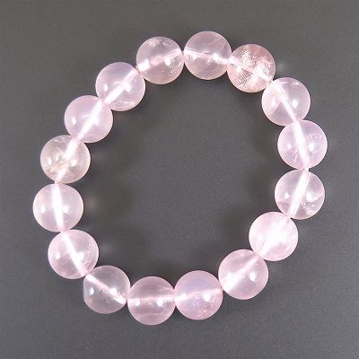 商品説明 商品名 ローズクォーツ　12mm玉ブレスレット　（標準グレード）39.8g　(ID:63028) サイズ(mm) ビーズ寸法： 12mm × 16珠　ブレス内周：約15cm　 重量 39.8g 産地 マダガスカル 金属部分の材質 ...