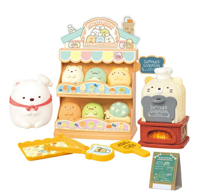 すみっコぐらしのかわいいパン屋さんオープン！ すみっコぐらしたちがモチーフになった可愛いパン屋さん パンを専用のピールに乗せてオーブンの中に入れてねこオーブンの帽子のスイッチを押してじっくりパンを焼こう！本物みたいに炎が優しくゆらめき光りま...