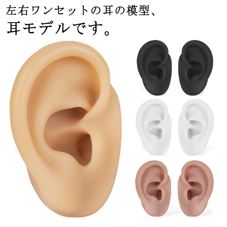 耳 シリコン【左右セット】ピアス 耳 耳モデル 耳 練習 フェイク 耳の模型 みみ リアル イヤリング ディスプレイ 教育用 指導用 耳アクセサリー 耳鍼 鍼灸 縫合メーカー希望小売価格はメーカーサイトに基づいて掲載しています