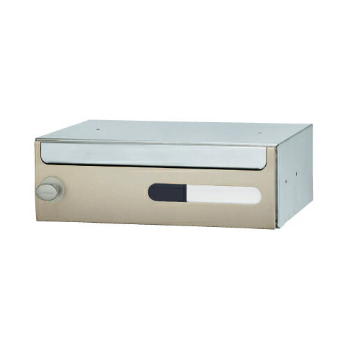 アルミダイカスト扉の立体的デザイン。抜き取り防止プレート付き ■屋内仕様 ■サイズ: 本体:幅360mm×高さ120mm×奥行き280mm ■重量:2.7kg ■材質: 本体:ステンレス(SUS304)0.8mm 扉:アルミダイカスト(AD...