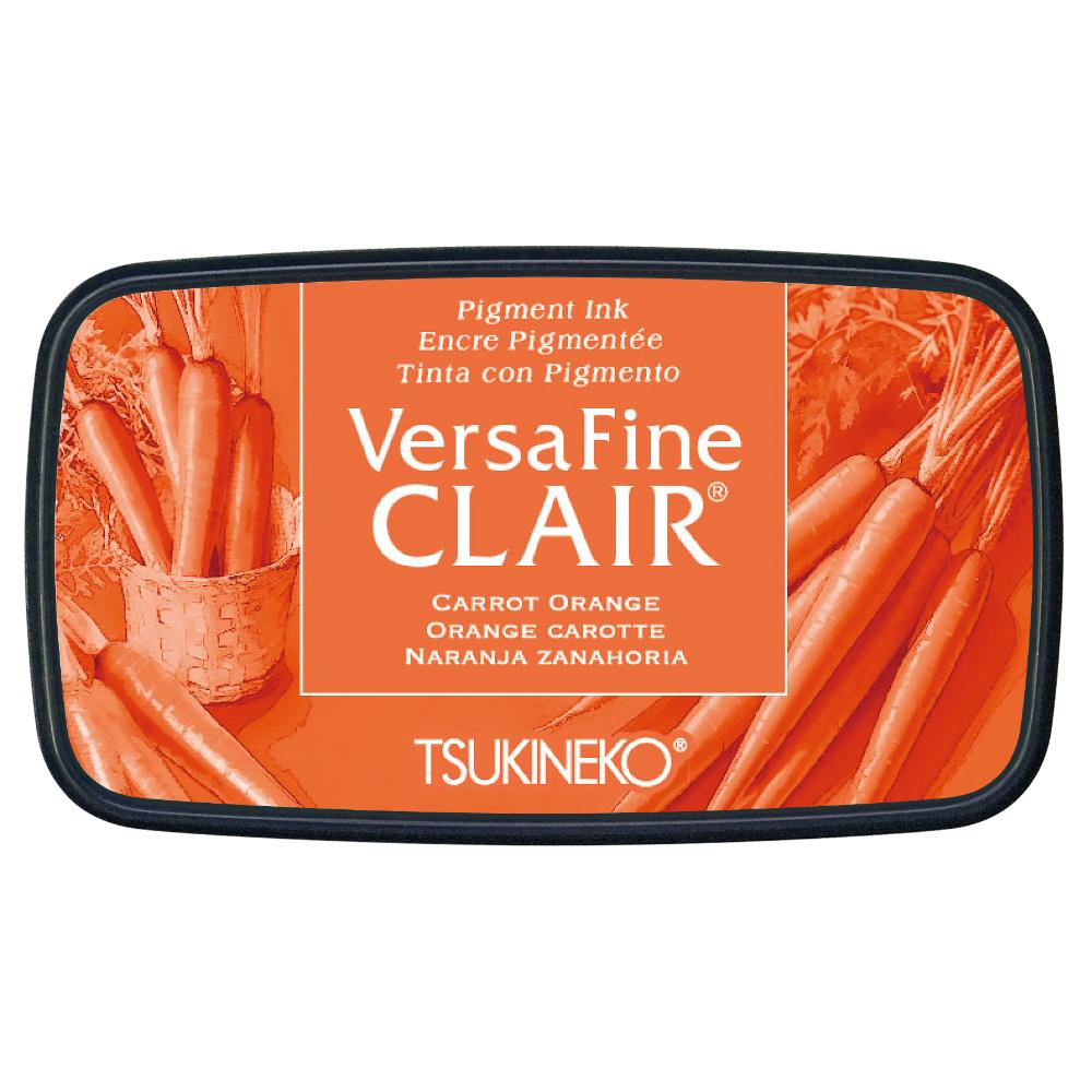 バーサファイン・クレアVersa Fine CLAIR ツキネコ インクキャロットオレンジ Carrot Orange vf-cla-703＜鮮やかな色合いの速乾性 油性インク＞紙に捺すのに最適なインクです。油性なので、乾いた後は水に濡れて...