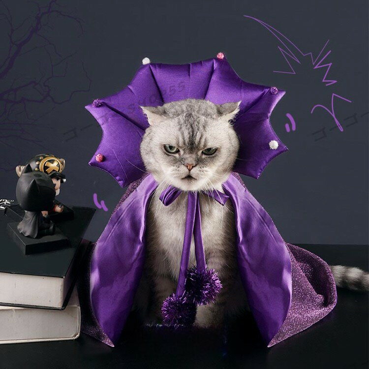ハロウィンおすすめ!ペット用紫の変身セット商品概要このハロウィンシーズン、あなたのペットを華やかに変身させましょう!当店の紫のマントと深紫の帽子のセットは、ハロウィンパーティーやおでかけに最適です。ペットが可愛くて目立つ存在になります。商品...