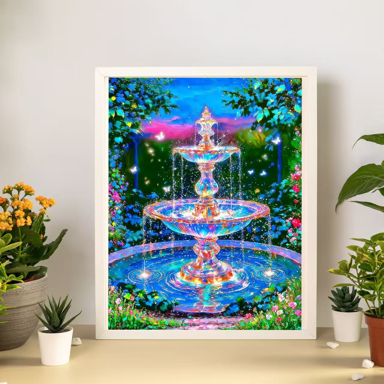 🌟 暗闇で息をのむ——光が咲く、特別なダイヤモンドアート ERE diamondart プレミアムシリーズ 職人が一粒ずつ丁寧に図案を設計した、 “機械では絶対に作れない” こだわりのダイヤモンドアート。 昼と夜でまったく違...