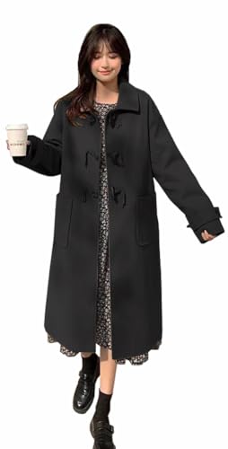 [サイズ] Sサイズ ：着丈/105 胸囲/114 袖丈/50 Mサイズ ：着丈/106 胸囲/118 袖丈/51 Lサイズ ：着丈/107 胸囲/122 袖丈/52 [暖かいな裏地] ロングコートは、裏地が厚いで、秋冬には防寒効果が良いで...