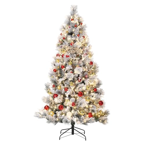 まるで本物のクリスマスツリー耐久性に優れたリアルな質感の素材を採用し、雪化粧を施したデザイン。まるで雪に包まれた松の木のように、冬のクリスマスムードを演出します。お好みに合わせて自由に飾り付けができ、ご自宅はもちろん、店舗のエントランスでも...