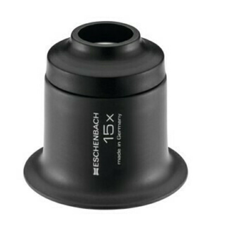 商品情報ESCHENBACHアイルーペ15倍サイズ本体サイズ：Φ約38mm×高さ53mmレンズサイズ：Φ13mmレンズ材質：PXM光学樹脂レンズの種類：プラノコンベックス（片面可視）2枚レンズ構成スペック倍率：15倍商品説明掲載中の商品はメ...