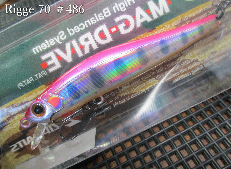Plug ■Rigge ■Rigge DEEP ■Rigge FLAT 　巻きの釣りから誘いの釣りまで、柔軟に軽快に！強すぎないナチュラルなアピールを目標に、ウォブリングとローリングのアクション比率にこだわり設計しました。ステディリトリーブ...