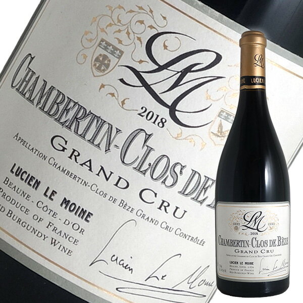 Information 品名 シャンベルタン クロ ド ベーズ グランクリュ ルシアン ル モワンヌ ワイン名（原語） Clos de Beze Grand Cru Lucien le Moine タイプ 赤ワイン・フルボディ 内容量 75...