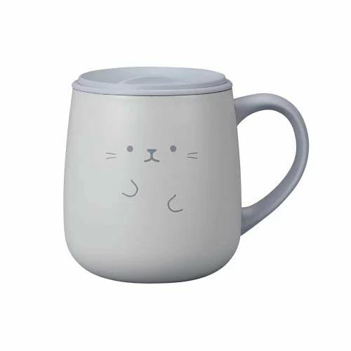 ◆商品名：シービージャパン ステンレスマグ スライド式フタ付き 真空断熱 2層構造 370ml [ネコボール] 大きめハンドルで持ちやすい フタ付きステンレス保温マグ ANIBALLアニマルか?ホ?ールになったアニホ?ールの真空断熱マグ。イ...