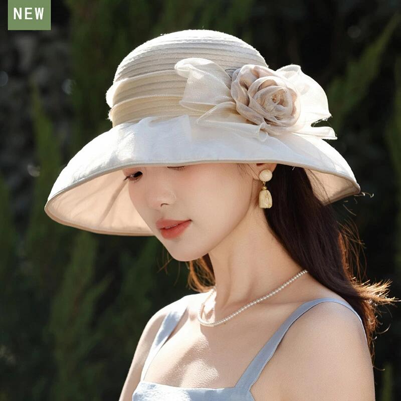 【商品名】■送料無料 帽子 レディース レース きれいめ 大きいサイズ uv 紫外線カット 春 夏 UVカット 日よけ 日焼け 紫外線 ハット つば広 春 春夏 夏 ギフト 運動会 旅行 母の日 ぼうし 紫外線対策 熱中症 通気 自転車 ア...