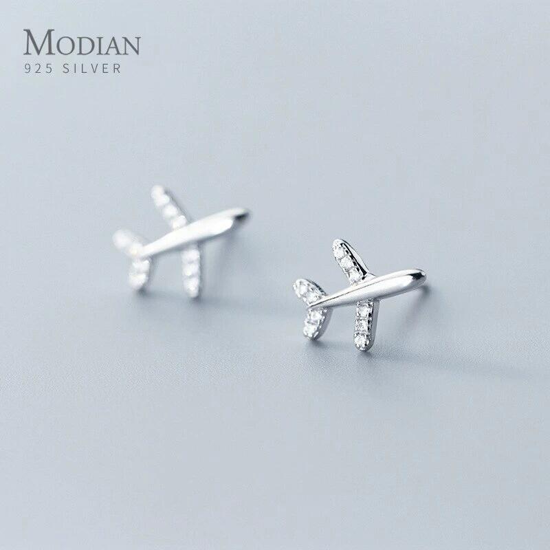 海外からの発送となりお届けに2週間程度を頂いております。予めご了承くださいませ。商品名100% 925 スターリング シルバー 小さな かわいい ファッション 航空機 スタッド ピアス レディース アンチアレルギー プレーン ファイン ジュ...