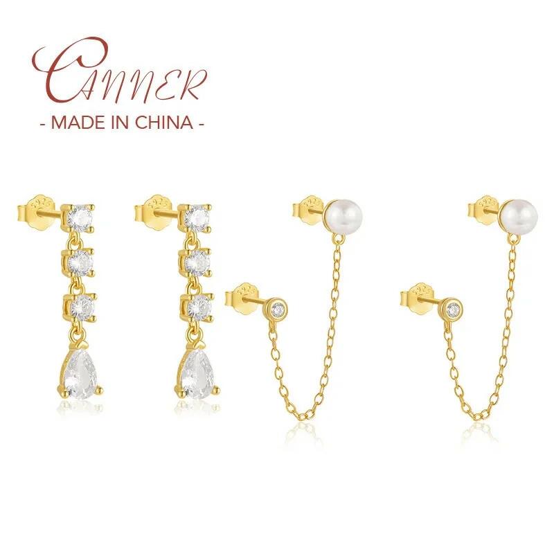 本商品は海外からの発送となり到着までに2週間程度を頂戴します。予めご了承くださいませ。商品名925 スターリング シルバー クリア シャイニー ジルコン ジルコニア ロング タッセル チェーン ピアス スタッド レディース ジュエリー ギフ...