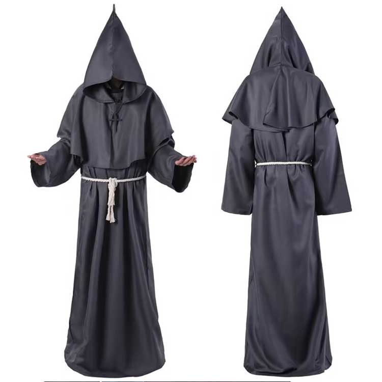 ・本格的で古典的な修道士デザインのフード付きローブ。 ・コスプレパーティやハロウィンでの仮装パーティにオススメ！ サイズ S M L XL 2XL サイズについての説明 【サイズ】 【S】 バスト116cm 袖丈60cm 肩幅46cm 着丈...