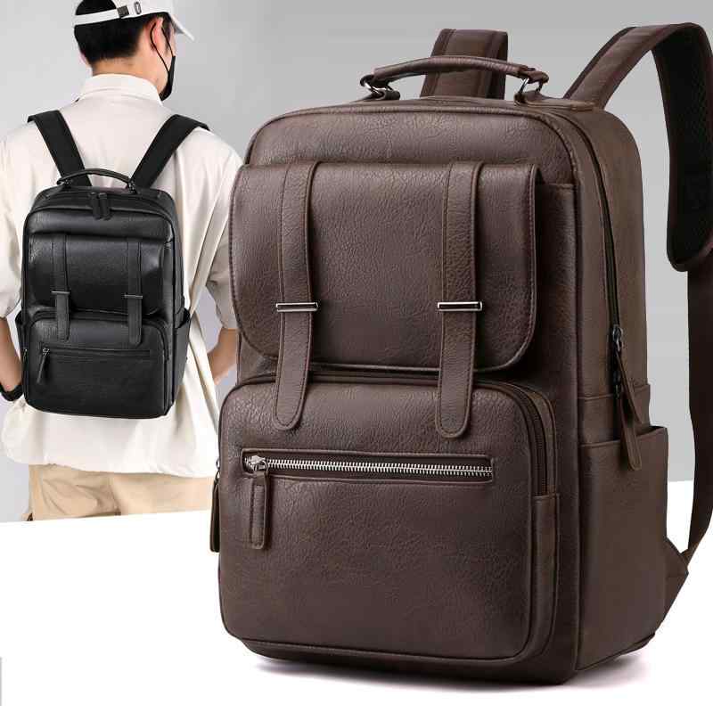 ・性別: 男・シーン: ビジネス・素材: PU・スタイル: ビジネス・皮の質感: エンボス・容量: 20-35L・機能: 耐衝撃・PCサイズ: 38.1cm・柄: 無地・裏地: ポリエステル・人気要素: ステッチ・背負いシステム: エアーク...