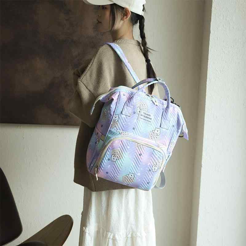 ・適用シーン: 家庭用収納・素材: オックスフォード生地・柄: 動物・デザイン: ステッチ・裏地素材: ポリエステル・カラー展開: パープル、ブラック、ブルー、オフホワイト・機能: 防水、保温、収納・背負システム: エアクッションショルダー...