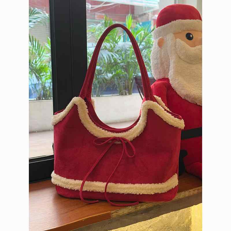 ・カラー: レッド, ピンク, ブラウン・スタイル: ジェンダーレス・素材: 毛?・バッグのスタイル: トートバッグ・バッグのサイズ: 大・流行の要素: ステッチ・裏地の質感: ポリエステル・バッグの形状: 横型・開閉方法: マグネット・バ...