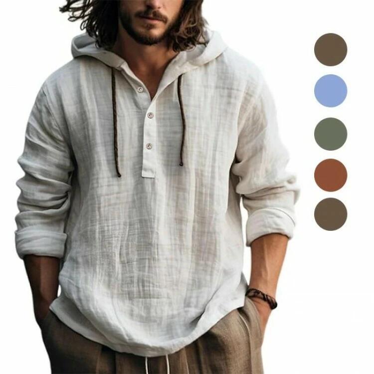 商品仕様 1.通気性と快適性:素肌に触れる柔らかな綿リネン素材は、優れた通気性と快適さを提供します。暑い季節でも快適に過ごせます。2. スタイリッシュなデザイン:シンプルな無地のデザインで、カジュアルなスタイルにぴったりです。さまざまなシー...