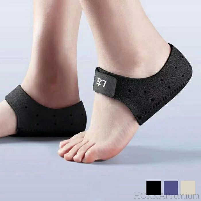 商品情報【マジックテープでしっかりフィット】面ファスナー仕様でサイズ調整も簡単。動いてもズレにくく、長時間着用しても快適です。【SEBS素材×シリコーンジェルのW構造】伸縮性に優れたSEBS素材と衝撃を吸収するゲルが、かかとにかかる負担をし...
