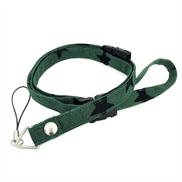 商品説明サイズ ○長さ:約38〜48cm(長さ調節可)+黒紐部約6cm○幅:約1.2cm ○安全パーツ付(5kg程度の力が加わるとパーツが外れ、危険を回避します　※使用状態によって数値は異なります) ※布製品・ハンドメイドのため多少の誤差は...